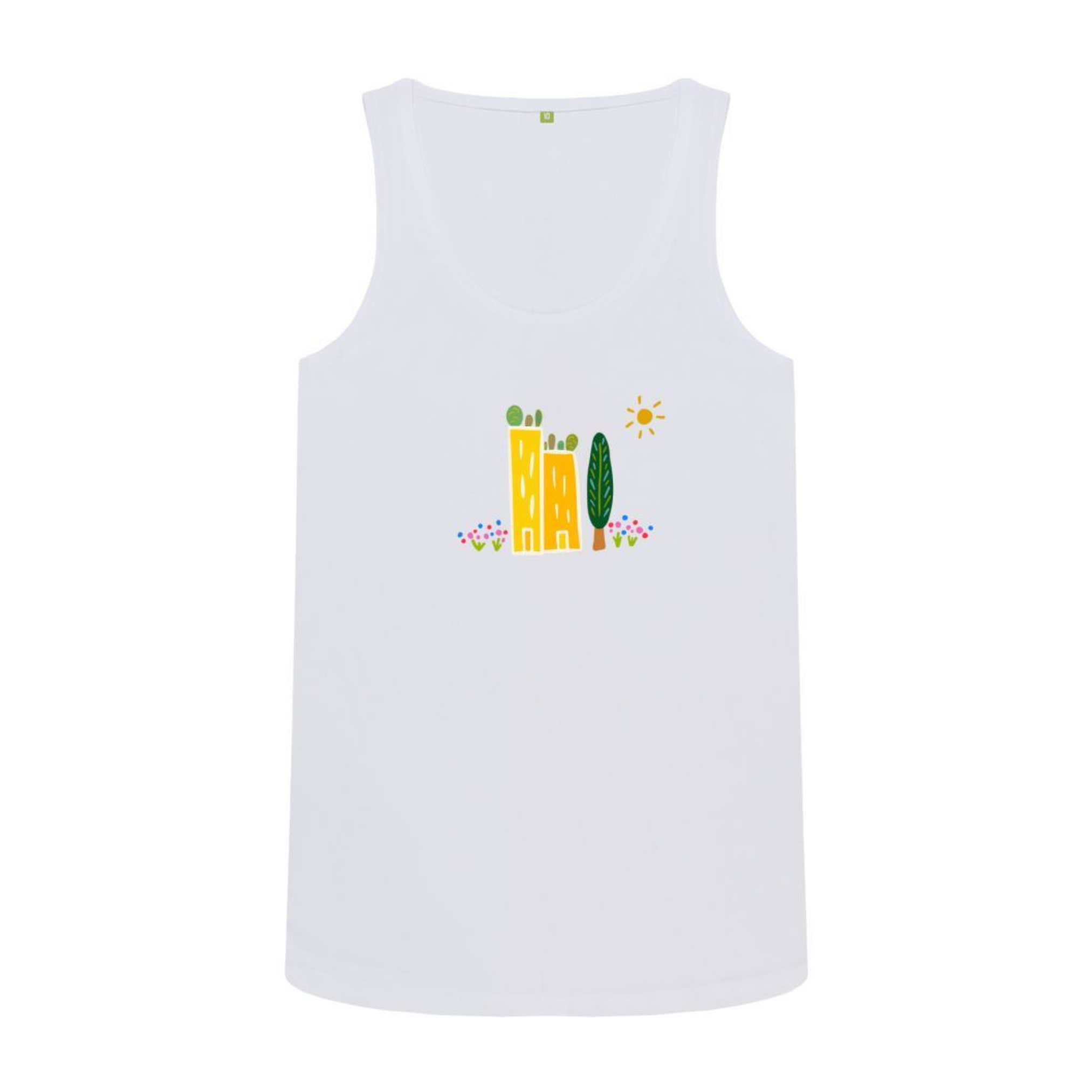 Green Cities Scoop Tank T-Shirt – UpRoot Design Studio