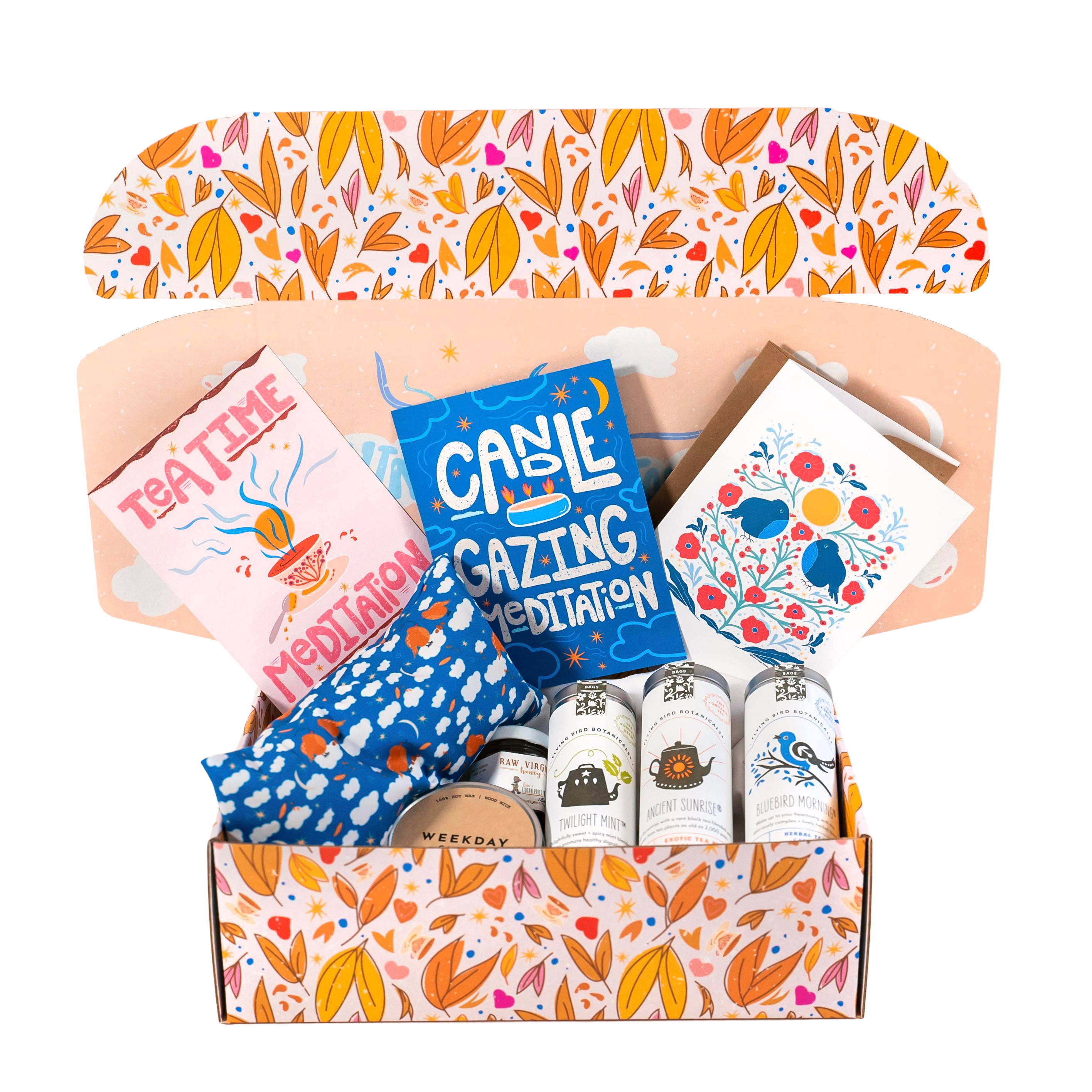 "Winter Wellness" Gift Box: Chamomile Eye Pillow, Uplifting Teas, Hone – UpRoot Design Studio